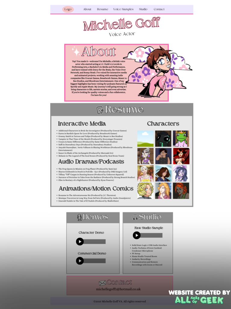 Voice Actor Banners or Ads? - Commission Us